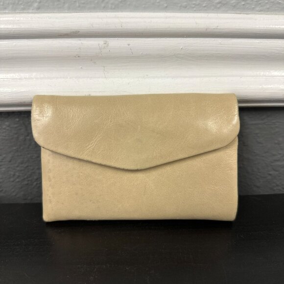 HOBO | Bags | Hobo International Tan Beige Womens Trifold Small Wallet ...
